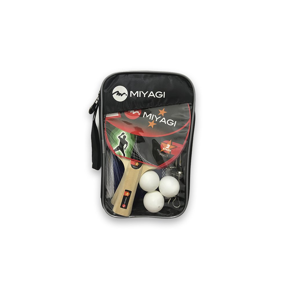 SET DE RAQUETAS TENIS MESA MIYAGI - Tienda Stopper on line